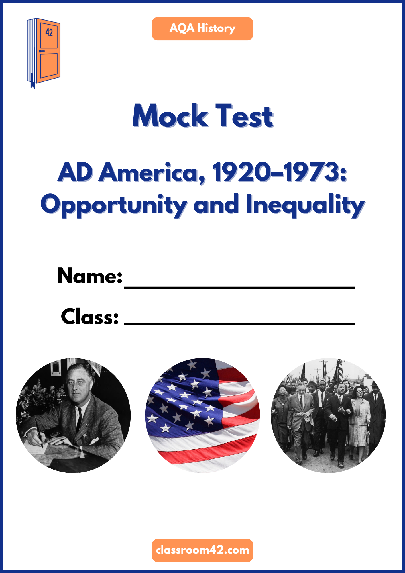 AA America 1920-1973 Test (1) – Classroom 42