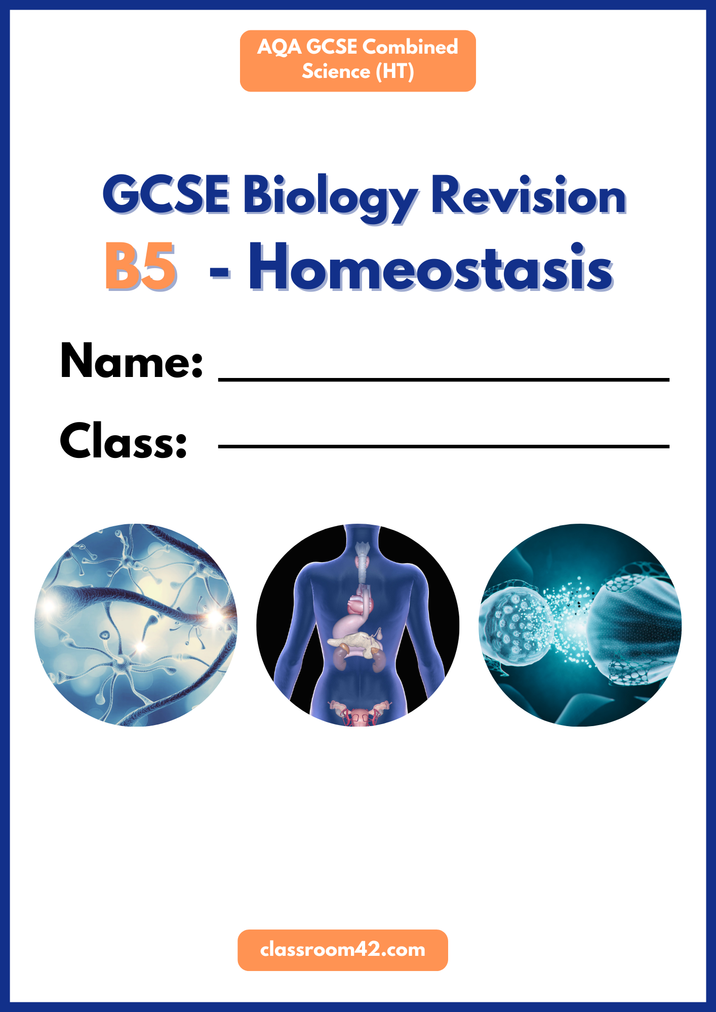 B5 Homeostasis C HT Student Booklet – Classroom 42