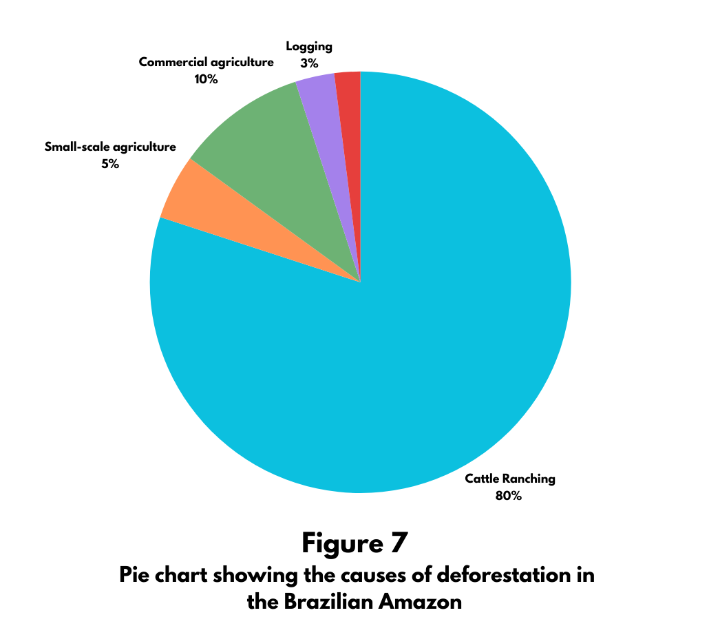 Figure 7. causes of deforestation Pie chart – Classroom 42